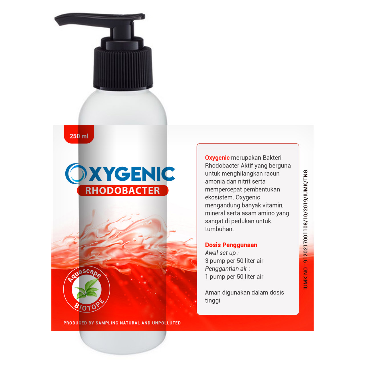 Desain Sticker Botol Oxygenic Rhodobacter – Grafik Palet