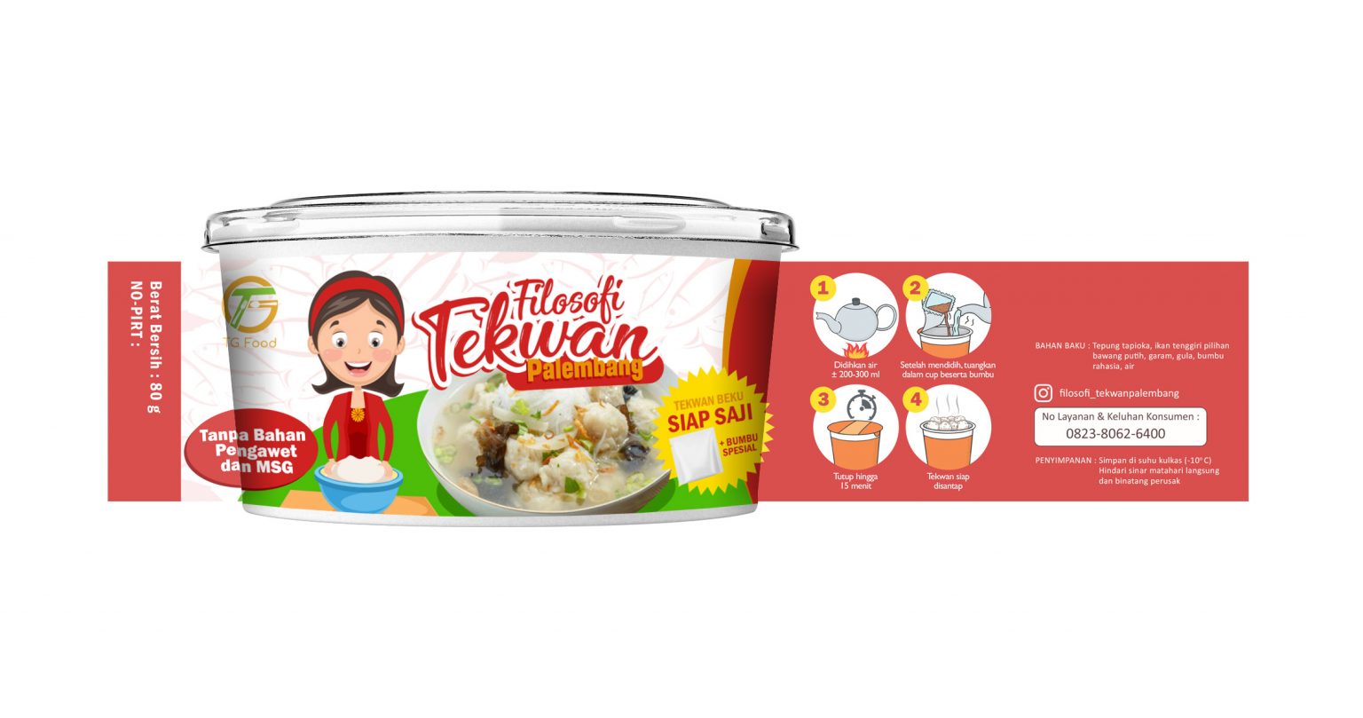 Desain Sticker Kemasan Filosofi Tekwan – GrafikPalet | Studio Desain ...